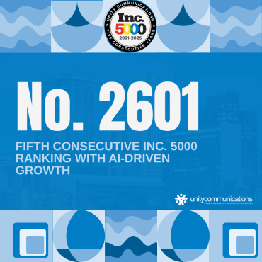 Unity Communications Inc. 5000 Ranking with AI Growth